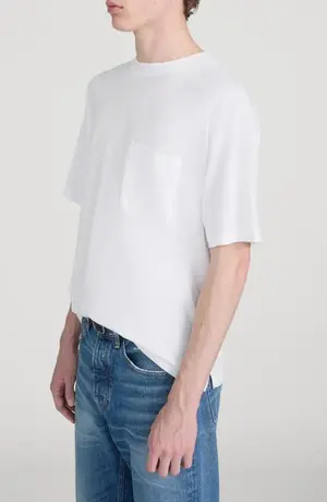 FRAME Relaxed Pima Cotton Pocket T-shirt