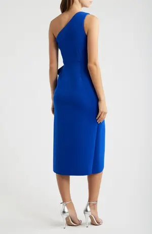 Eliza J One-shoulder Bow Cocktail Dress