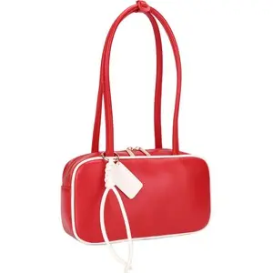 MALI + LILI Eko Vegan Leather Shoulder Bag - Red Bone
