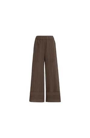 Brunello Cucinelli Broderie Anglaise Track Trousers