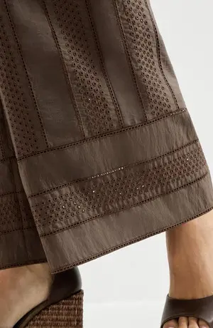 Brunello Cucinelli Broderie Anglaise Track Trousers