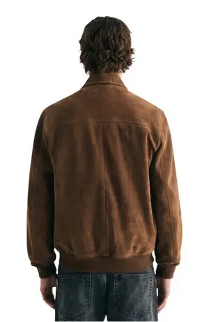 SCALPERS Suede Bomber Jacket