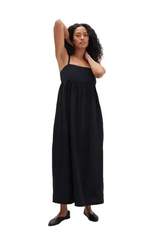 Richer Poorer Linen Blend Maxi Dress - Black