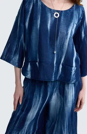 LUUKAA Avery Batik-effect Muslin Blouse