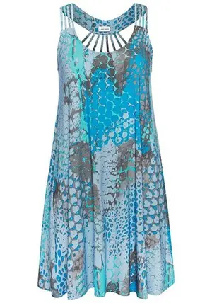 LASCANA Strappy Detail Print Dress