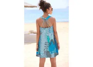 LASCANA Strappy Detail Printed Dress