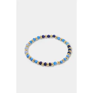 Stella & Dot Kate Gemstone Beaded Bracelet - Blue