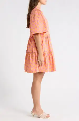 SUGARLIPS Floral Tiered Cotton Dress
