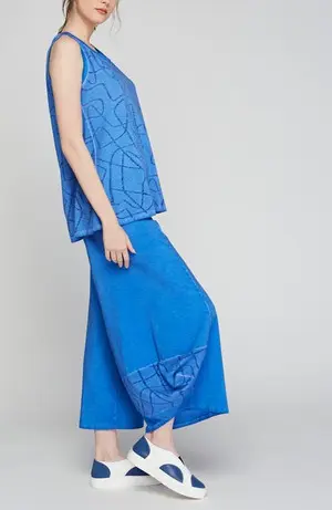LUUKAA Viva Cotton Jersey Pants With Devoré Paneling
