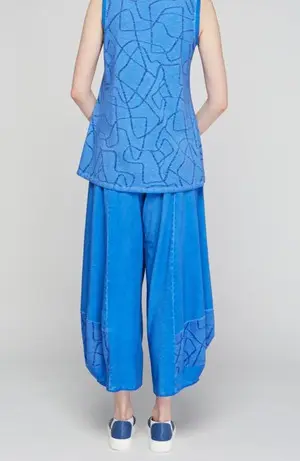 LUUKAA Viva Cotton Jersey Pants With Devoré Paneling