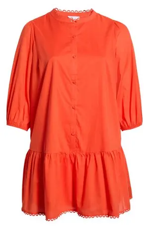 SUGARLIPS Yamila Ruffle Cotton Minidress