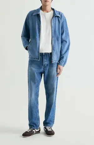 SCALPERS Bomber Jacket With Zipper Closure And Collared Neck