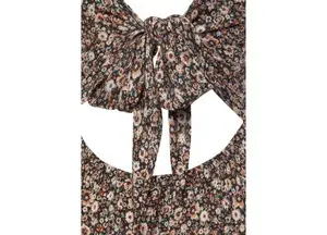 LASCANA Floral Midi Dress With Bow Detail