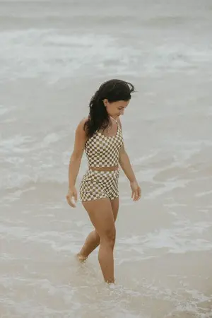 Geode Swimwear Myrtle Scoop Neck Tankini Top
