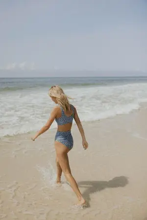 Geode Swimwear Pacific High-waisted Bikini Bottoms
