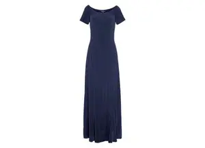 LASCANA Off-the-shoulder Maxi Dress With High Slits