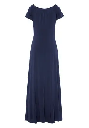 LASCANA Off-the-shoulder Maxi Dress With High Slits