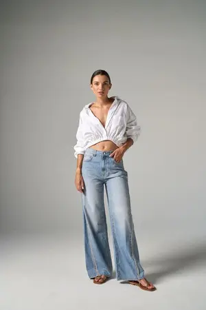 JBQ Palmer Wide-leg Jeans