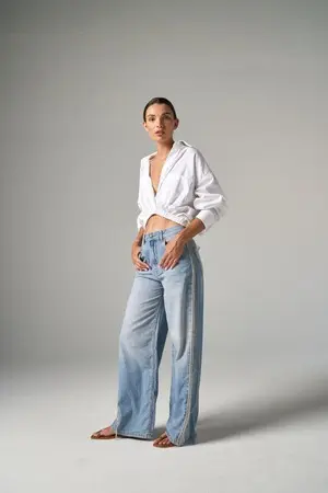 JBQ Palmer Wide-leg Jeans