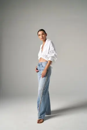 JBQ Palmer Wide-leg Jeans