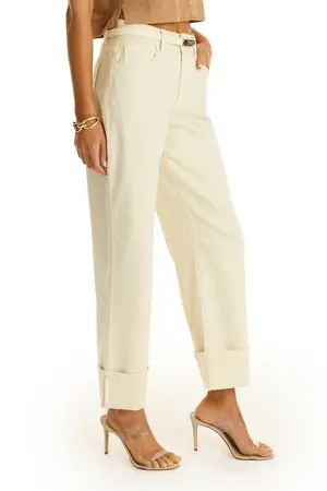 THE NOLI SHOP Ren Cropped Cuff Jeans