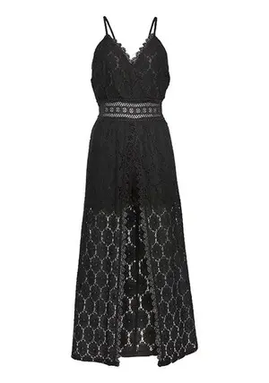 LASCANA Lace Maxi Overlay Romper