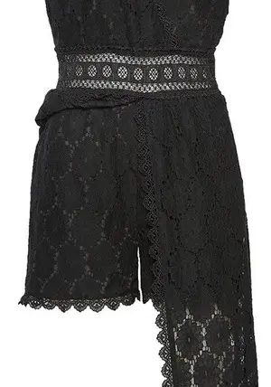 LASCANA Lace Maxi Overlay Romper