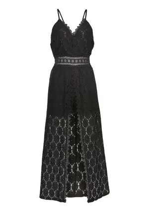 LASCANA Lace Maxi Overlay Romper