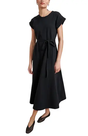 LA LIGNE Andie Cotton T-shirt Dress - Black