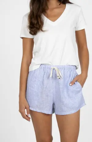 LEISURE LAB The " Linen Lounge Shorts