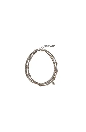 Brunello Cucinelli Sterling Anklet At Nordstrom Silver