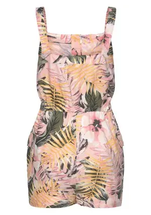 LASCANA Tropical Print Button Detail Romper