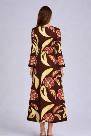 ELLE COLLECTION Printed Dress