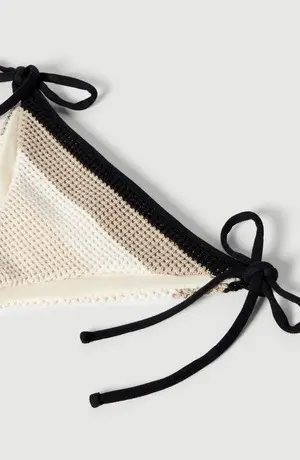 Brunello Cucinelli Cotton Net Knit Bikini Bottoms