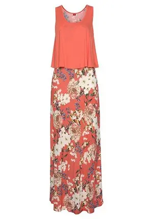 LASCANA Layered Look Maxi Dress