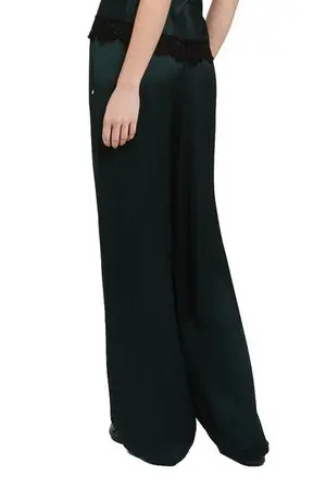 OTTOD'AME Palazzo Trousers - Forest