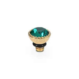 QUDO Ghiare Top With Spherical Detailing - Emerald