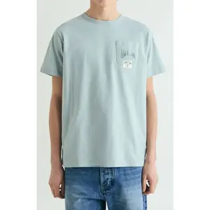 SCALPERS Washed Effect Printed T-shirt - Duck