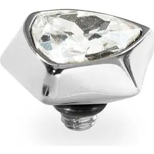 QUDO Triangolo Top - Silver/crystal