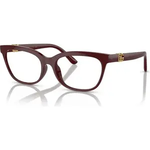 Dolce & Gabbana 54mm Butterfly Optical Glasses - Red