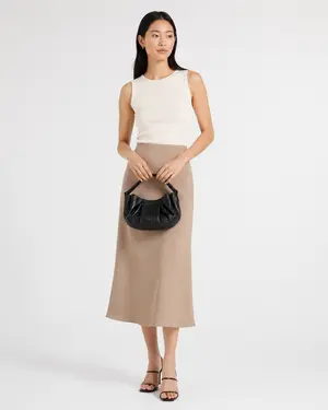 ROSZUAR Liora Sculptural Renaissance Handbag - Black