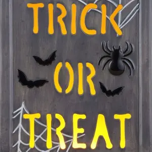 MR. HALLOWEEN 10 In. Ceramic Led Tombstone -trick Or Treat