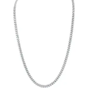MICHAEL M 6.5 Mm Cuban Chain Necklace - Silver