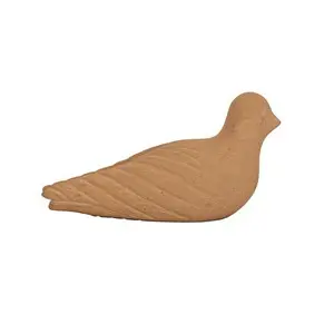 FORESIDE HOME AND GARDEN Sitting Bird Figure Natural Terracotta - Brown
