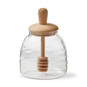 TAG Honey Dipper Set Glass Everyday - Clear