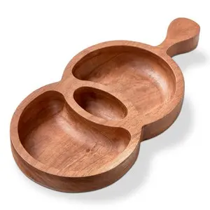 TAG Acacia 3 Part Server Natural Acacia Wood Everyday - Brown