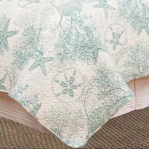 C&F HOME Ocean Treasures Starfish Sand Dollar Quilt Set