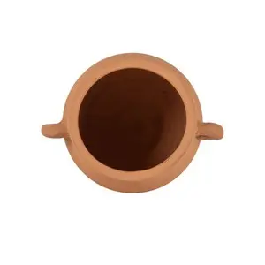 FORESIDE HOME AND GARDEN Natural Handthrown Terracotta Vase With Handles