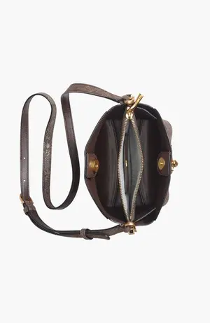 Donna Karan New York Bridgehampton Python Suede Small Crossbody