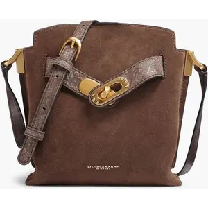 Donna Karan New York Donna Karan New York Suede Crossbody Bag Brown Multi